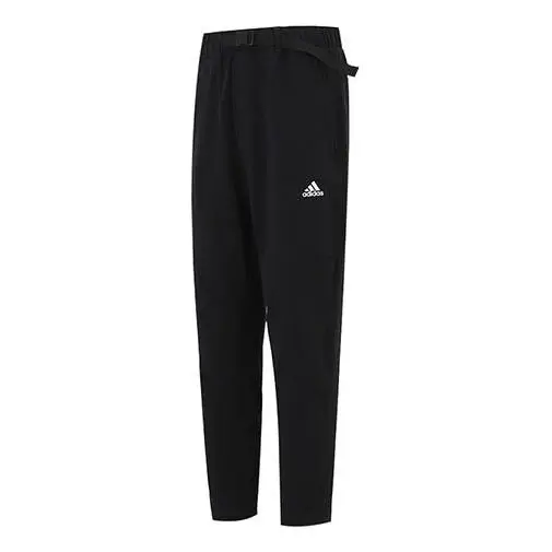 Adidas Th Strech Wvpt Solid Color Casual Sports Pants/trousers/joggers Black - Default Color