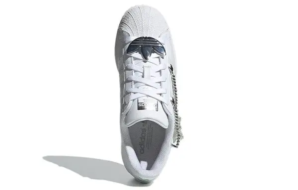 Adidas Originals Superstar With Embellished Detailing - White/grey