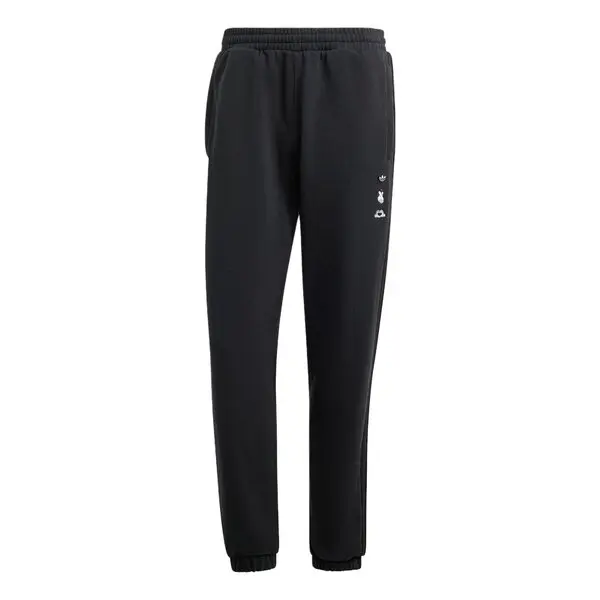 Adidas Mickey X Originals Embroidery Sweat Pants Asia Sizing - Black