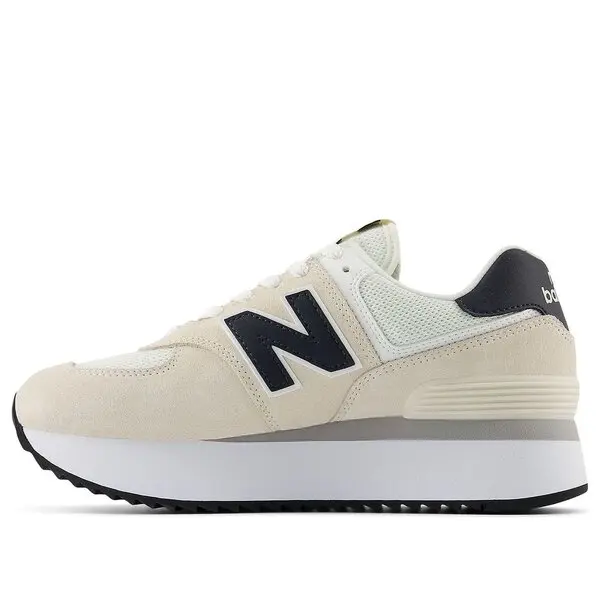 NEW BALANCE 574 Plus Platform Sneakers - Linen/sea Salt/phantom