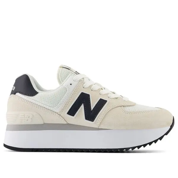 NEW BALANCE 574 Plus Platform Sneakers - Linen/sea Salt/phantom