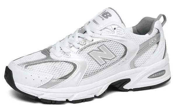 NEW BALANCE 530 Silver Athletic Sneakers - White