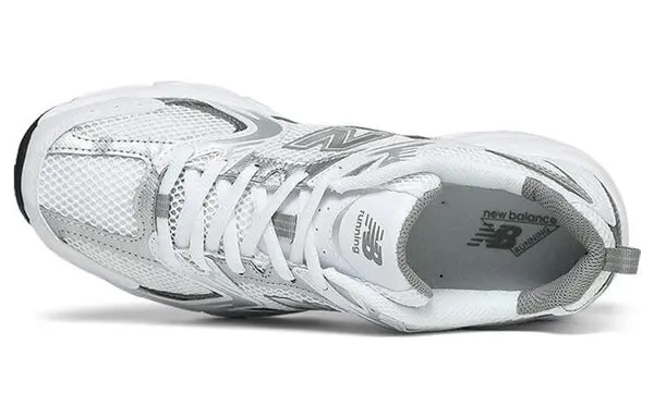 NEW BALANCE 530 Silver Athletic Sneakers - White