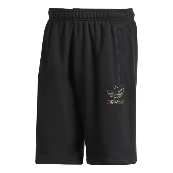 Adidas Originals Straight Sports Shorts With Cartoon Graphic - Multi-color