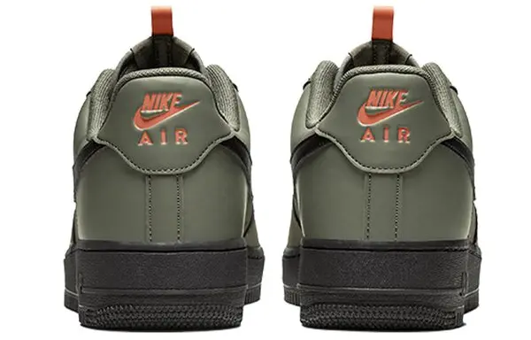 Nike Force 1 Low "medium Olive Black-starfish" Sneakers - Green