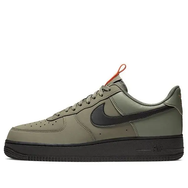 Nike Force 1 Low "medium Olive Black-starfish" Sneakers - Green