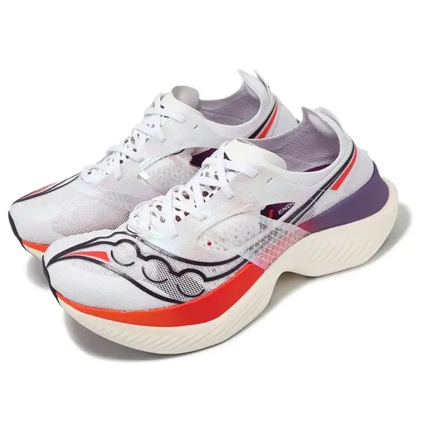 Saucony Endorphin Elite Sneakers - White/vizired
