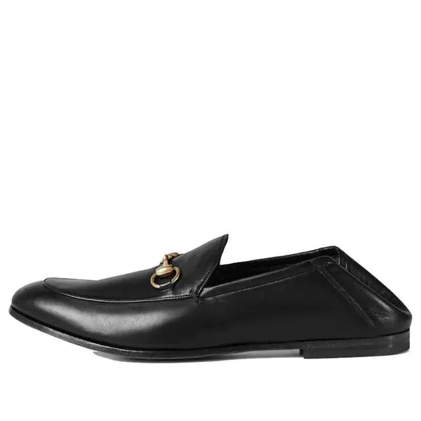 Gucci Leather Loafers With Horsebit Detail