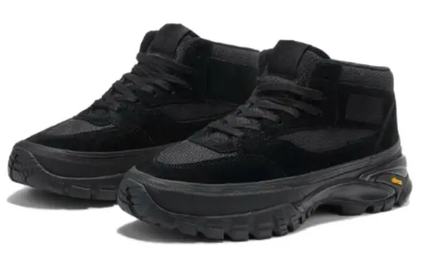 VANS Half Cab Reissue 33 Vibram Mid Calf Lace Up Sneakers - Black