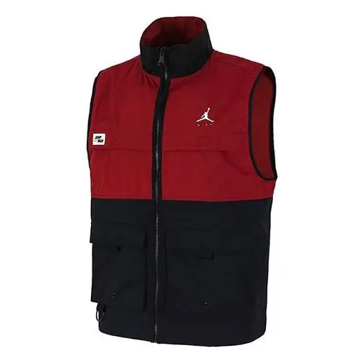 JORDAN Casual Splicing Vest - Black