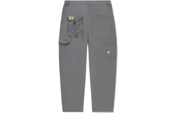 LI-NING Graphic Straight Leg Pants - Grey