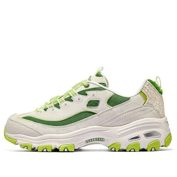 Sketchers D'lites 1.0 Chunky Sneakers - Beige/green