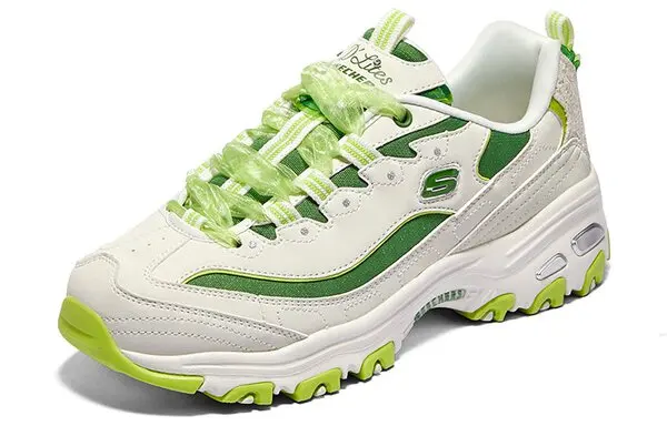 Sketchers D'lites 1.0 Chunky Sneakers - Beige/green