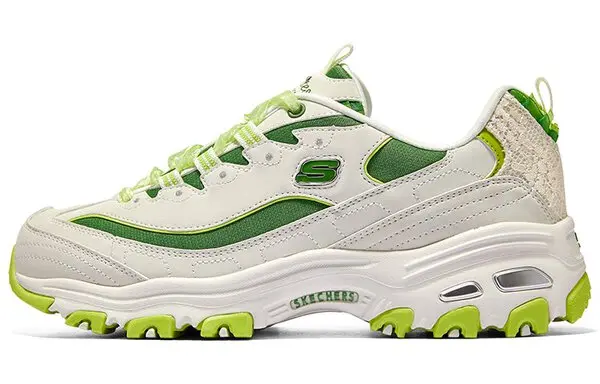 Sketchers D'lites 1.0 Chunky Sneakers - Beige/green