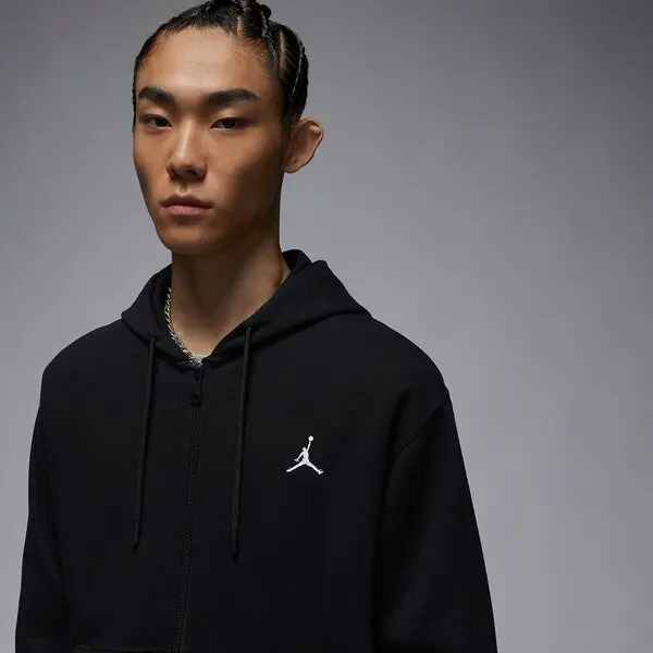 JORDAN Full Zip Hoodie 'black