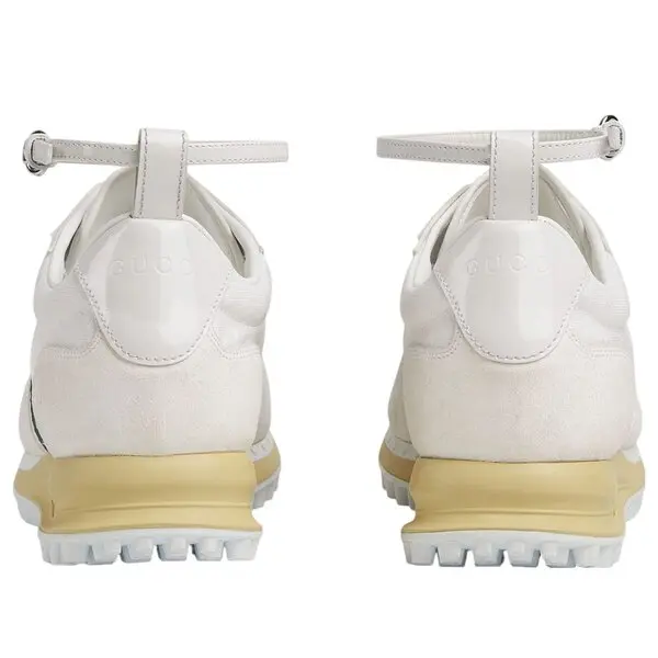 Gucci Re-motion Sneakers With Ankle Strap - White