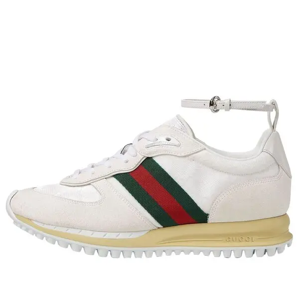 Gucci Re-motion Sneakers With Ankle Strap - White