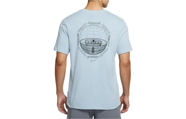 Nike Kyrie Irving Alphabet Pattern T-shirt 'blue - Multicolorblue