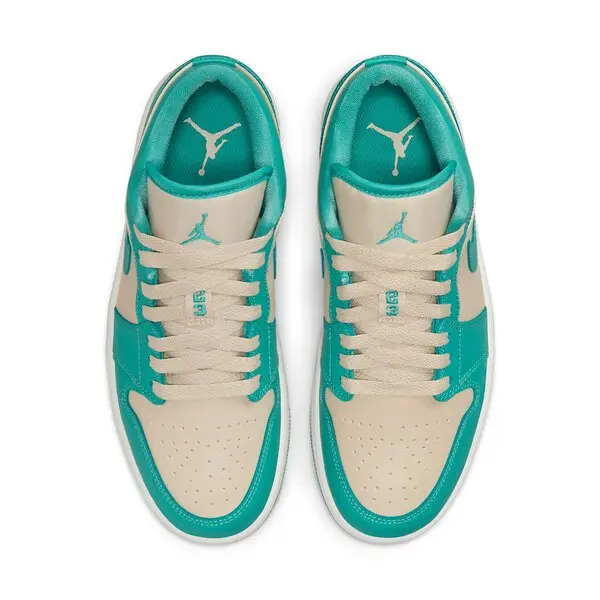 JORDAN 1 Low "tropical Teal - Cream/blue