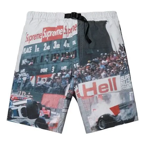 Supreme Grand Prix Print Shorts