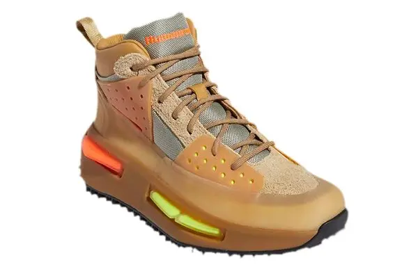 Adidas Pharrell X Hu Nmd_s1 Ryat "cardboard" Sneakers - Khaki/orange