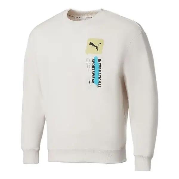 PUMA International Sportswear Logo Sweatshirt - White