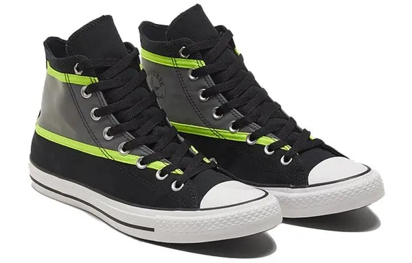 CONVERSE Chuck Taylor All Star High Top Sneakers - Black/green/gray