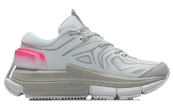 LI-NING Sun Chaser Essential Sneakers - White/grey/pink