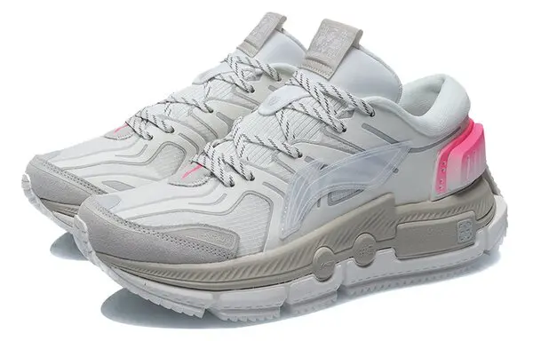 LI-NING Sun Chaser Essential Sneakers - White/grey/pink