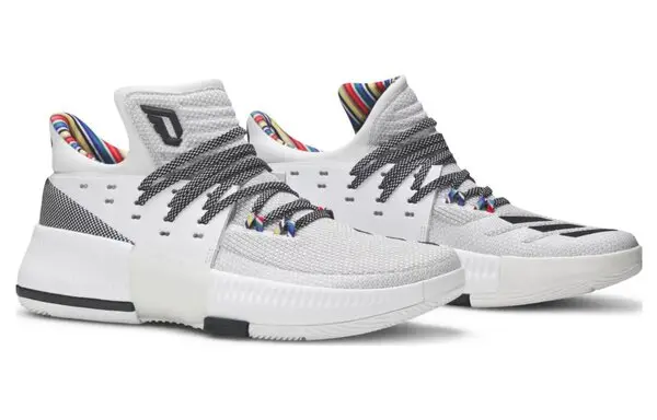 Adidas D Lillard 3 Bhm Sneakers - White/black
