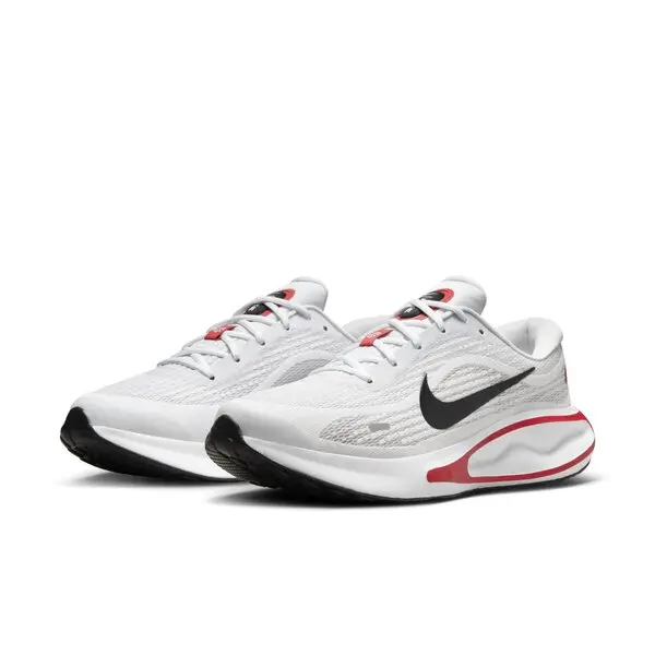 Nike Journey Run Sneakers - White/fire Red/cement Grey