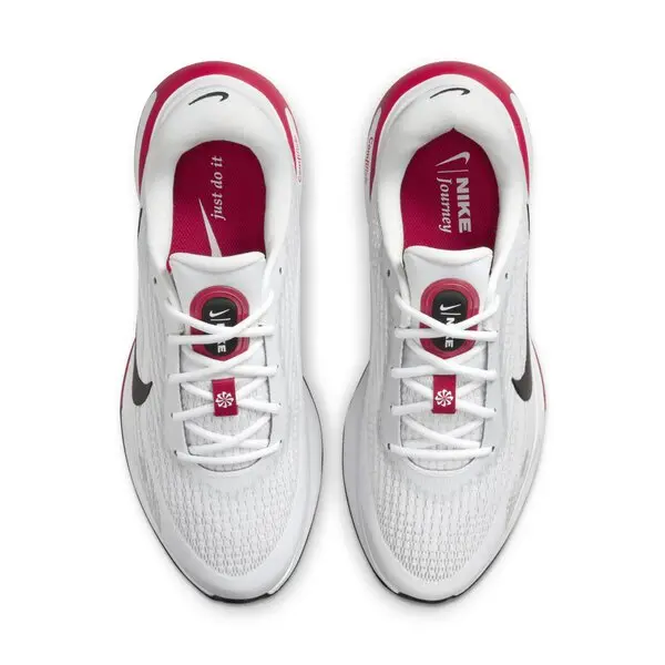 Nike Journey Run Sneakers - White/fire Red/cement Grey