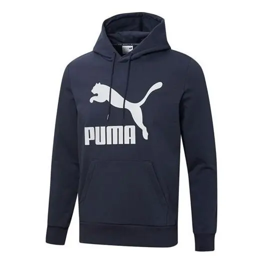PUMA Big Logo Hoodie - Navy/white