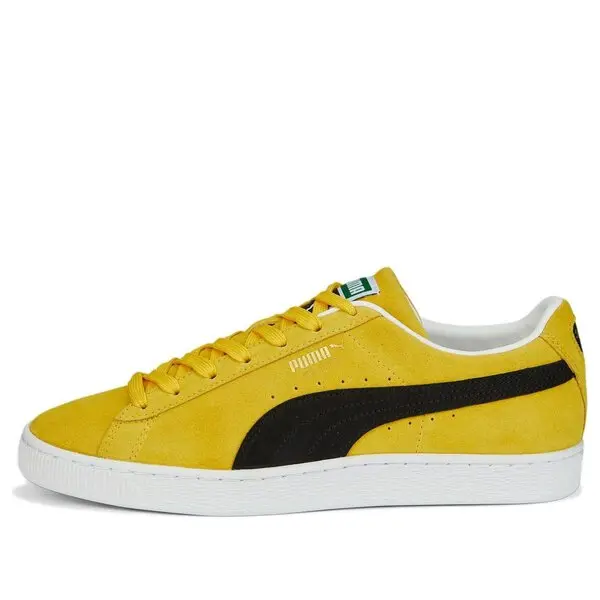 PUMA Suede Classic 21 Low Top Sneakers - Yellow/black