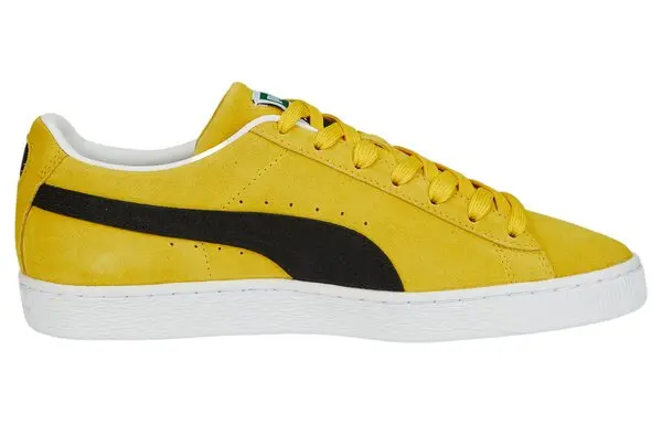 PUMA Suede Classic 21 Low Top Sneakers - Yellow/black