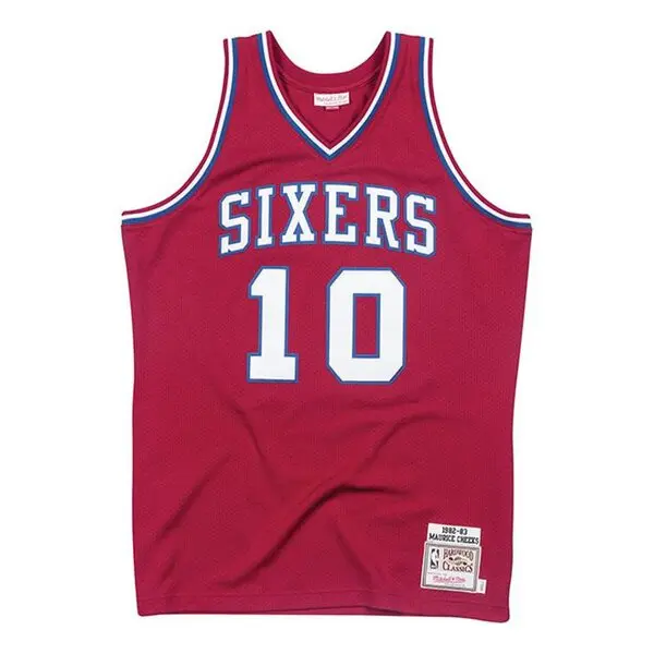 Mitchell & Ness Maurice Cheeks 1982-83 Philadelphia 76ers Road Authentic Jersey - None