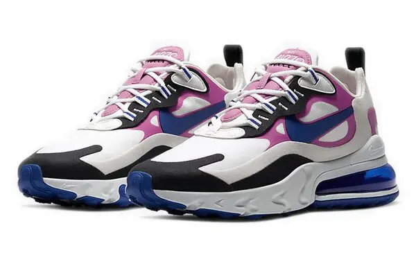 Nike Max 270 React Sneakers - White/blue/pink