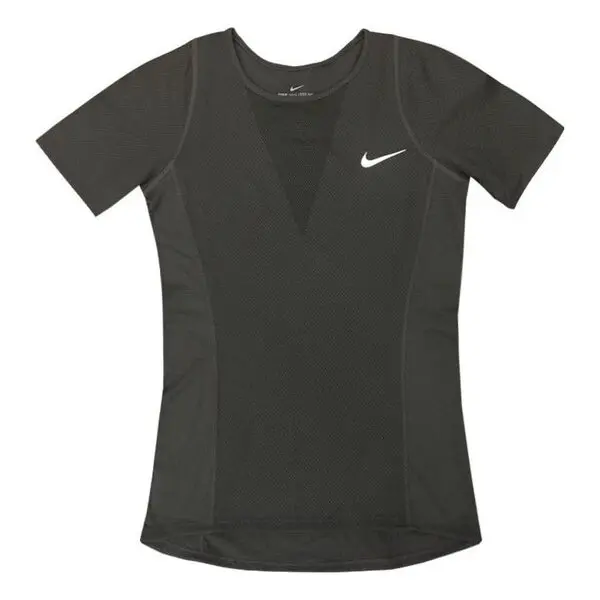 Nike Dri-fit One Short Sleeve Performance Top - Grey/multi-color