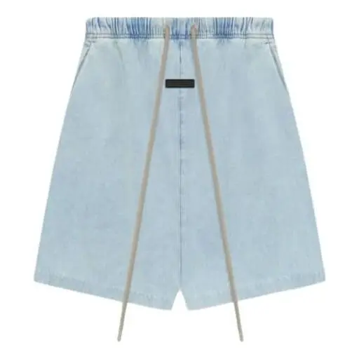 Fear Of God Ss24 Relaxed Short - Light Washed Denim
