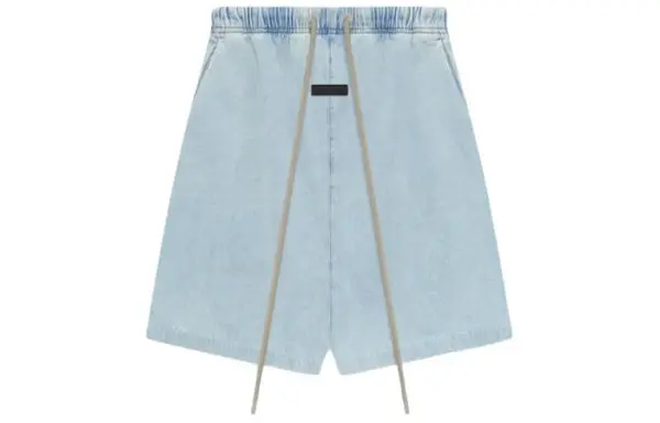 Fear Of God Ss24 Relaxed Short - Light Washed Denim