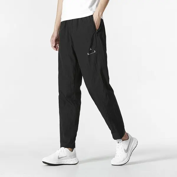 Nike J 23e Woven Pant Solid Color Casual Knit Sports Pants/trousers/joggers Autumn Black - Default Color