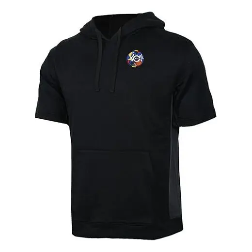 Nike Kd Durant Short Sleeve Hooded Sports Top - Black