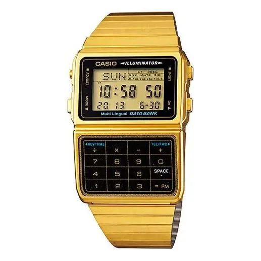 Casio Quartz Water Resistant Analog Digital Watch - Gold