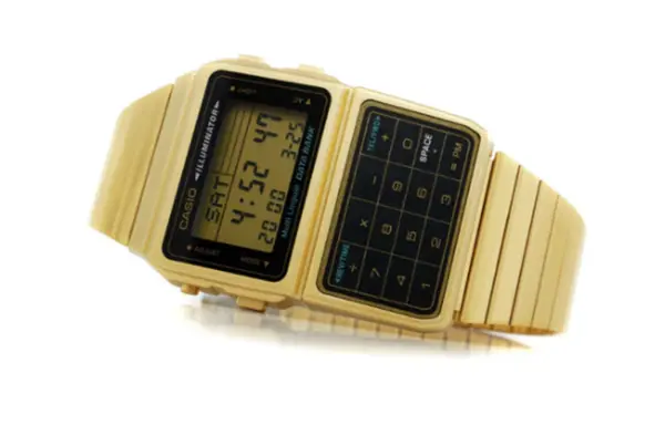 Casio Quartz Water Resistant Analog Digital Watch - Gold