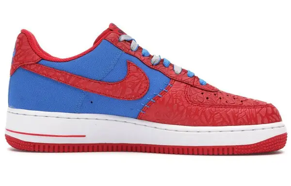 Nike Force 1 Low Top Sneakers - Red/blue