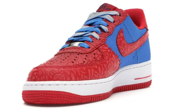 Nike Force 1 Low Top Sneakers - Red/blue