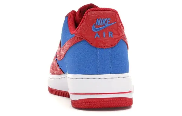 Nike Force 1 Low Top Sneakers - Red/blue