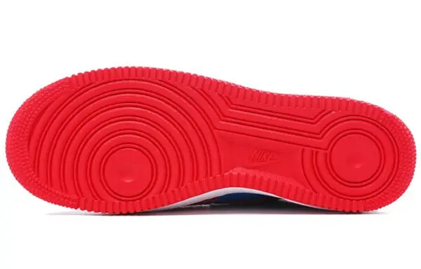 Nike Force 1 Low Top Sneakers - Red/blue