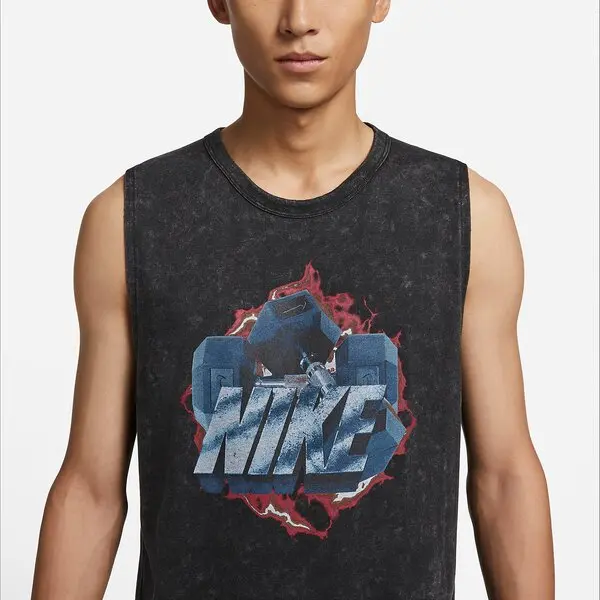 Nike Dri-fit Training Gym Tank Top - Black/multi-color