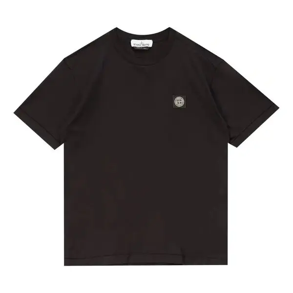 Stone Island Patch Logo T-shirt - Black